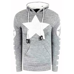 Rusty Neal Grobstrick Comic Kapuzen-Pullover
