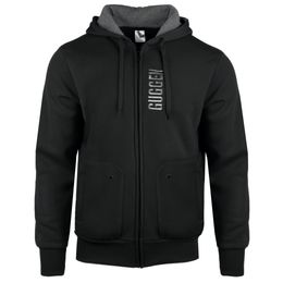 GUGGEN Mountain Herren Kapuzenpullover Pullover Hoodie Schwarz