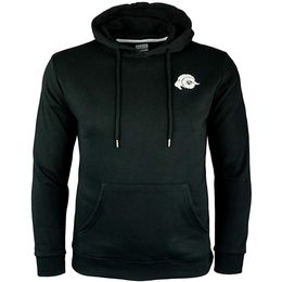 GUGGEN Mountain Herren Wandern Kapuzenpullover Fleece Hoodie Outdoor Schwarz