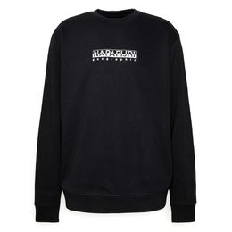 Herrenpullover der Marke Napapijri. Die Pullover von Napapijri sind aus Baumwolle gefertigt und haben eine normale Passform. Die weiche Baumwolle sorgt f&uuml;r einen hohen Tragekomfort. Marke: NapapijriModellname: B-Box SweaterKategorie: HerrenpulloverMaterialien: BaumwolleFarbe: schwarz