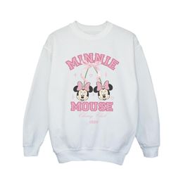 Disney - "Cherry Club" Sweatshirt f&uuml;r M&auml;dchen (Wei&szlig;)