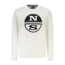 North Sails Wei&szlig;e Baumwolle Herren Sweatshirt