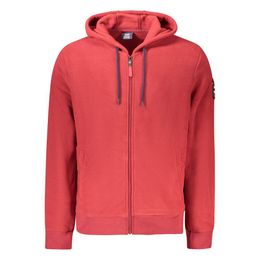 Norwegen 1963 Rotes Polyester Herren Kapuzensweatshirt