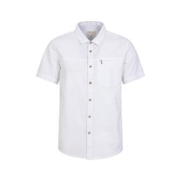 Mountain Warehouse Herren Kokosnuss Slub Kurzarm-Shirt (Wei&szlig;)