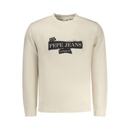 Pepe Jeans Beiges Baumwoll-Herren Sweatshirt