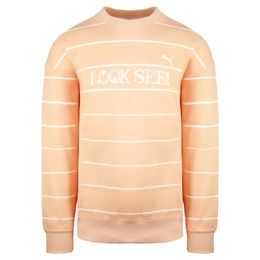 Puma x Michael Lau Long Sleeve Crew Neck Peach Herren Grafik Sweatshirt 530359 26