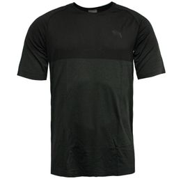 Puma Herren Tempo Evoknit Fitness Training T-Shirt Top Black Grey 575037 01 RW83