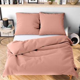 Bettw&auml;sche WOLKENFELD "Allergiker Bettw&auml;sche, unfassbar weich", rosa, B/L: 135cm x 200cm, 1 Stk., 1 Stk., Microfaser, B/L: 80cm x 80cm, 2 Stk., Microfaser, Obermaterial: 100% Polyester, Bettw&auml;sche, Bettw&auml;sche, 135x200 cm, 155x220 & &Uuml;bergr&ouml;&szlig;en I inkl. Kissenbez&uuml;ge 80x80 I Uni
