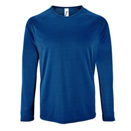 SOLS Herren Sporty Langarm Performance T-Shirt (K&ouml;nigsblau)