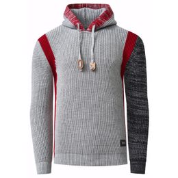 Rusty Neal Kontrast Grobstrick Kapuzenpullover