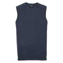 Russel Athletic Russell Collection - Sweatshirt V-Ausschnitt f&uuml;r Herren &Auml;rmellos (Dunkelblau)