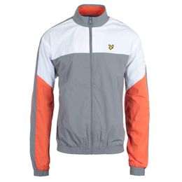 Lyle & Scott Lyle & Scott Mid Grey Marl Multi Panel Zip durch Track Jacke