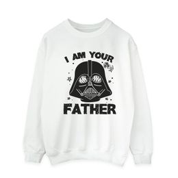 Star Wars - "I Am Your Father" Sweatshirt f&uuml;r Herren (Wei&szlig;)