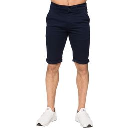 Enzo | Herren Slim Fit Stretch Chino Shorts - Marine