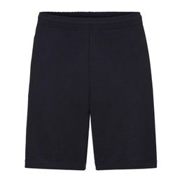 Fruit of the Loom Herren Jogging-Shorts / Shorts, leicht (Schwarz)