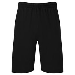 Fruit of the Loom - "Iconic 195" Jersey-Shorts f&uuml;r Herren (Schwarz)