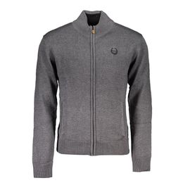 Gianmarco Venturi Grigio Baumwoll Herren Cardigan