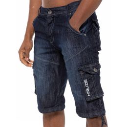 Kruze Herren Cargo Combat Shorts