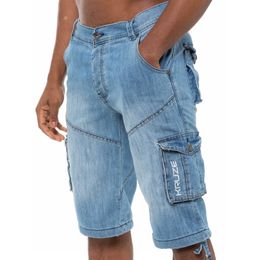 Kruze Herren Cargo Combat Shorts