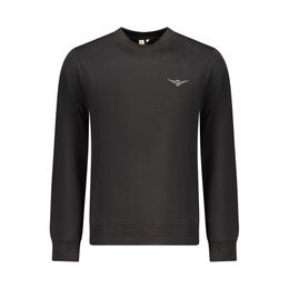 Akademie Milit&auml;r Schwarz Baumwolle Herren Sweatshirt