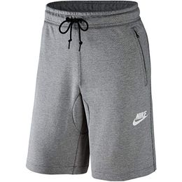Nike Herren Fleece Shorts Grau mit Rei&szlig;verschlusstaschen