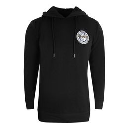Cavalli Class Kapuzenpullover in Schwarz mit grossem Kreis-Design