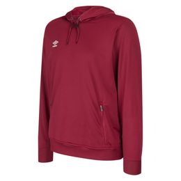 Umbro Herren Club Essential Polyester Hoodie (Neues Weinrot)