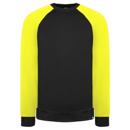 Dickies Zwei -Ton -Herren schwarz/gelbe Pullover