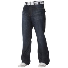 Kruze Herren Bootcut Denim Jeans