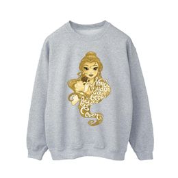 Disney - "Beauty And The Beast Never Judge" Sweatshirt f&uuml;r Herren (Grau)