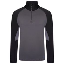 Dare 2b Mens Fuser Core Stretch Half Zip Thermal Top (Ebenholz grau)