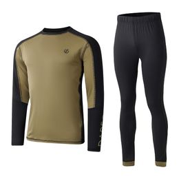 Dare 2b - "Exchange III" Basisschicht-Set f&uuml;r Herren (Schwarz/Martini Olive)