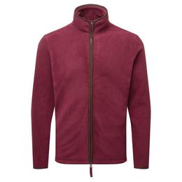Premier Herren Artisan Fleece-Jacke (Burgund/Braun)