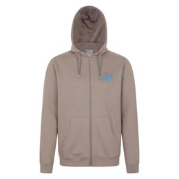 Mountain Warehouse - Kapuzenpullover f&uuml;r Herren, Durchgehender Rei&szlig;verschluss, Strukturiert (Braun)