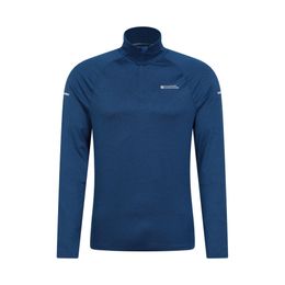 Mountain Warehouse Herren Echo Melange Recycelter Halbzip Midlayer (Navy)