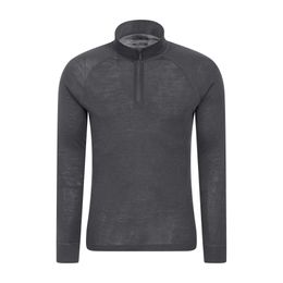 Mountain Warehouse - "Merino II" Base Layer Oberteil f&uuml;r Herren (Grau)