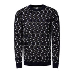 Rusty Neal 80er-Design Feinstrick Rundhals-Pullover