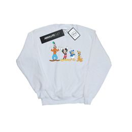 Disney Herren Mickey Mouse Friends Sweatshirt (Wei&szlig;)