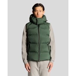 Lyle & Scott Lyle & Scott Schwere Steppweste mit Kapuze - Gr&uuml;n
