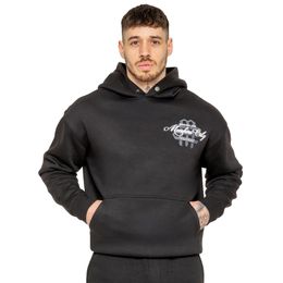 Enzo Milano | Herren &uuml;bergro&szlig;er bedruckter Hoodie