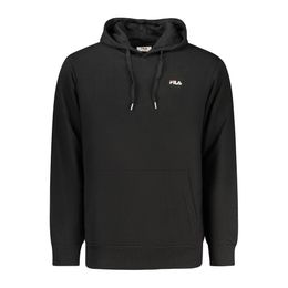 Fila Schwarzer Baumwoll-Herrenhoodie