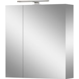 Spiegelschrank Germania, wei&szlig;, neutral, B:60cm H:71cm T:23cm, Schr&auml;nke, Spiegelschrank