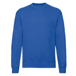 Fruit of the Loom - "Classic" Sweatshirt f&uuml;r Herren/Damen Unisex angesetzte &Auml;rmel (K&ouml;nigsblau)