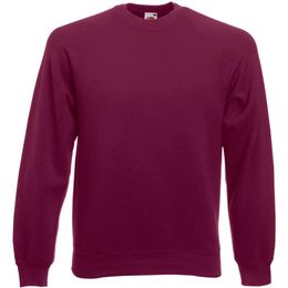 Fruit of the Loom Herren Raglan-&Auml;rmel Belcoro&reg; Sweatshirt (Burgund)