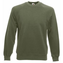 Fruit of the Loom Herren Raglan-&Auml;rmel Belcoro&reg; Sweatshirt (Klassisch Olive)