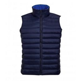 SOLS Mens Wave gepolsterte wasserabweisende Weste (Marine)