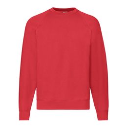 Fruit of the Loom - "Classic" Sweatshirt f&uuml;r Herren Raglan&auml;rmel (Rot)