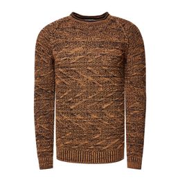 Rusty Neal Strick mit Muster Rundhals-Pullover