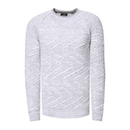 Rusty Neal Strick mit Muster Rundhals-Pullover