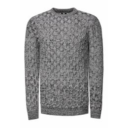 Rusty Neal Used-Look Karomuster Rundhals-Pullover